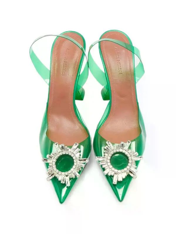 Amina Muaddi Begum Crystal-embellished Pumps
