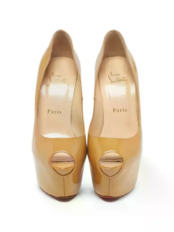 CHRISTIAN LOUBOUTIN Lady Peep Platform Heeled Pumps