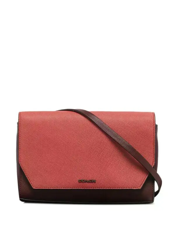 COACH Saffiano Leather Crossbody Bag - Brown
