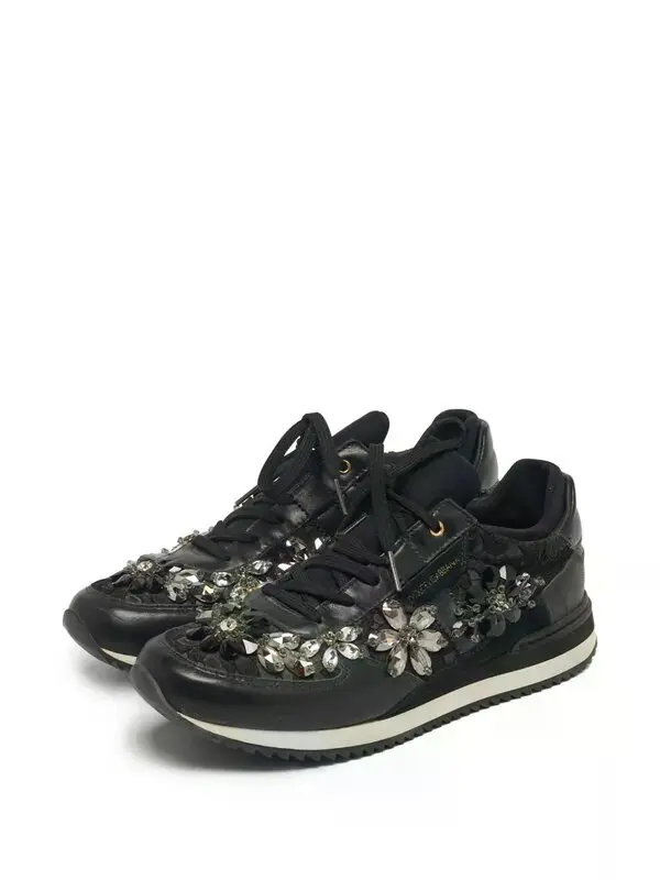Dolce & Gabbana Crystal-embellished Sneakers