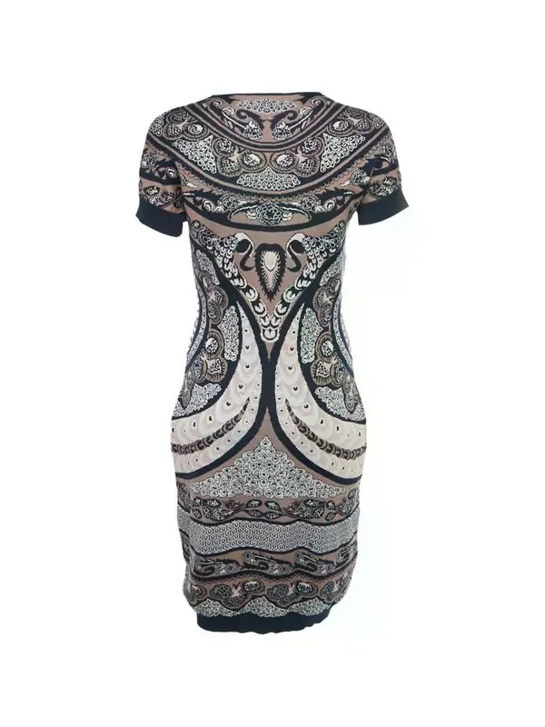 Alexander McQueen Jacquard-knit Midi Dress