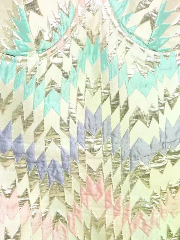 424 Chevron Jacquard Mini Dress