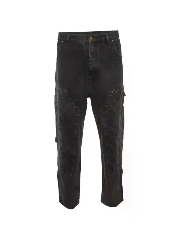 LOUIS VUITTON Embossed-details Carpenter Denim Jeans