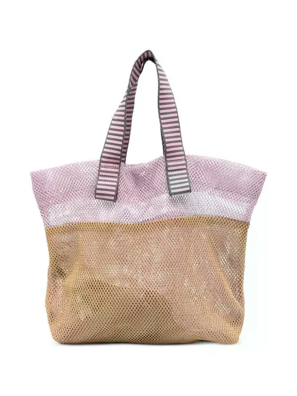 ÉPICE Colour-block Mesh Tote Bag
