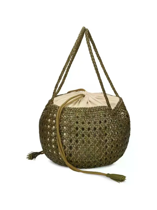 Dragon Diffusion Juventus Woven Leather Bucket Bag