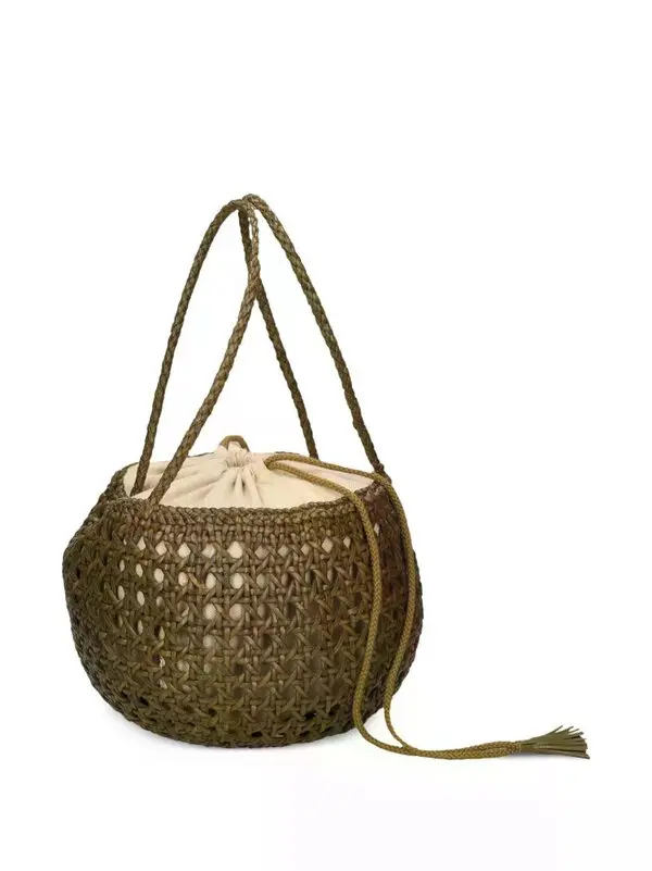 Dragon Diffusion Juventus Woven Leather Bucket Bag