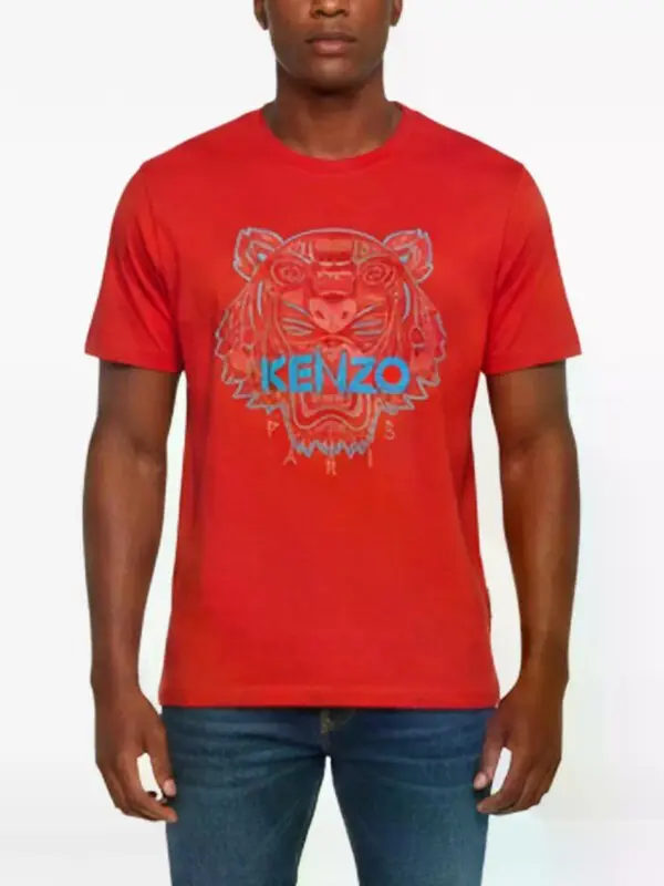Kenzo Tiger-print T-shirt - Red