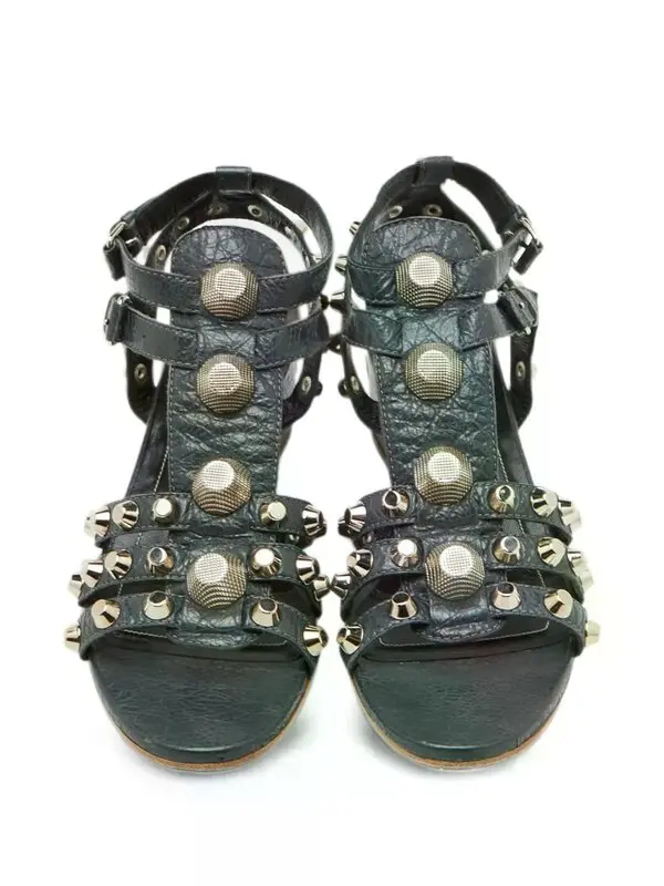 Balenciaga Arena Studded Wedge Sandals