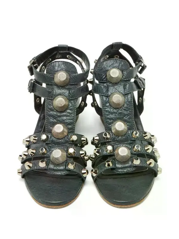 Balenciaga Arena Studded Wedge Sandals