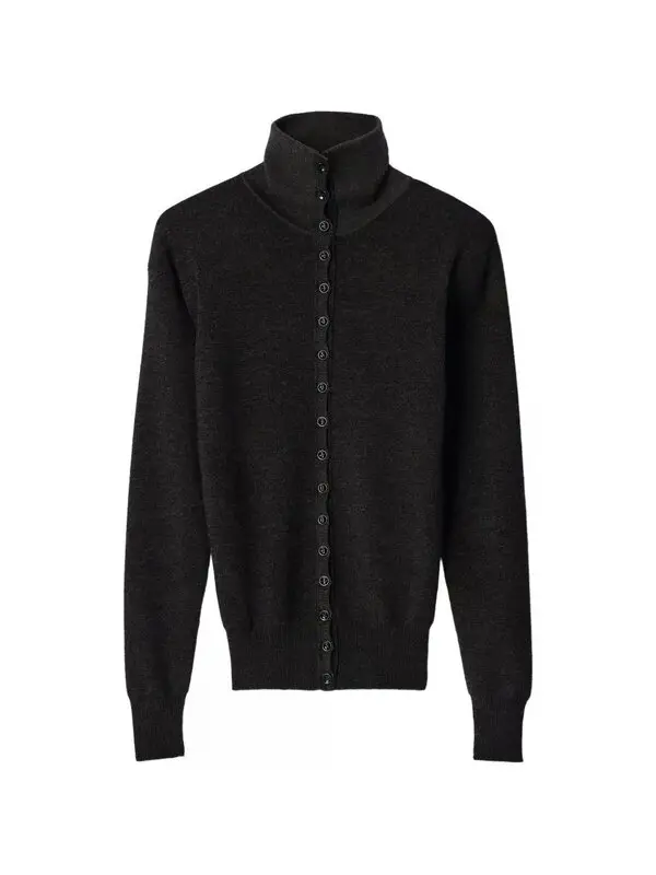 LEMAIRE Button-up Wool Cardigan - Brown
