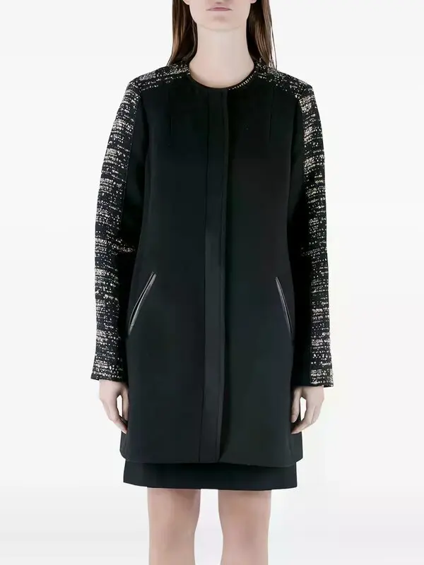 Rebecca Taylor 2010s Contrast-sleeve Coat - Black