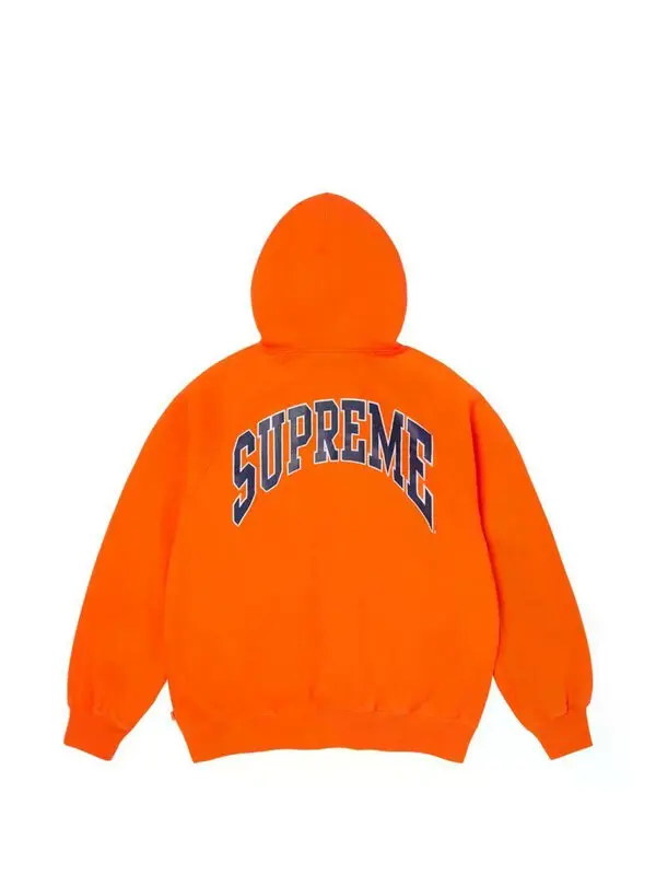 Supreme Cracked Raglan Hoodie - Orange
