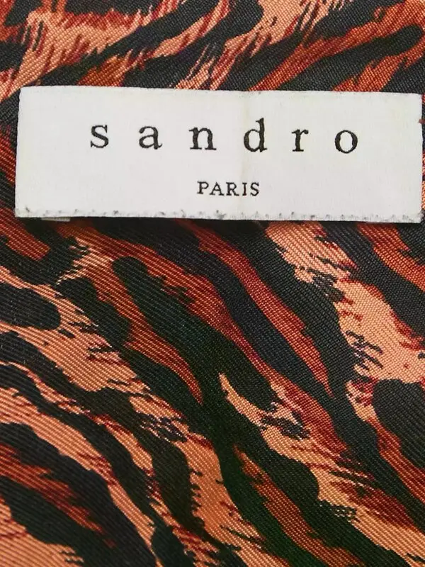 Sandro Animal-print Short-sleeve Shirt