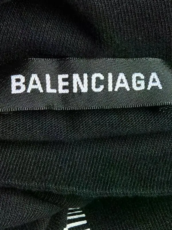 Balenciaga Logo-print Mock-neck Long-sleeve T-shirt