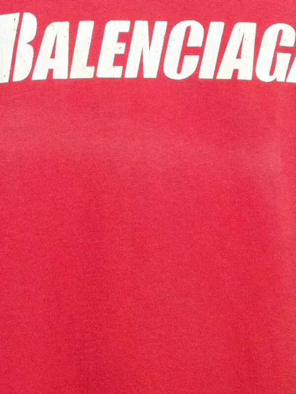 Balenciaga Logo-print Distressed T-shirt