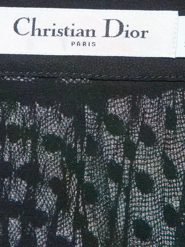 Dior Dotted Tulle Gathered Midi Skirt