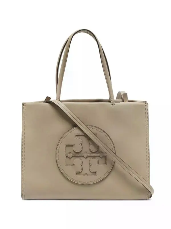 Tory Burch Small Ella Logo Patch Tote Bag - Neutrals