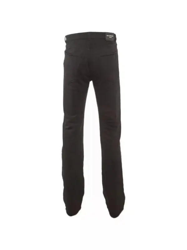 Balenciaga Logo-patch Five-pocket Trousers - Black