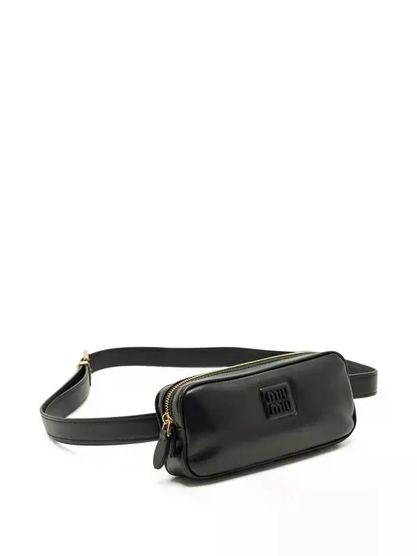 Miu Miu Leather Embossed Logo Belt Bag