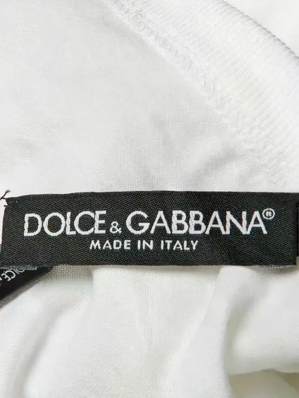 Dolce & Gabbana Half-sleeve Embroidered T-shirt