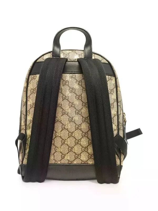 Gucci Gg Supreme Embroidered Bee Backpack
