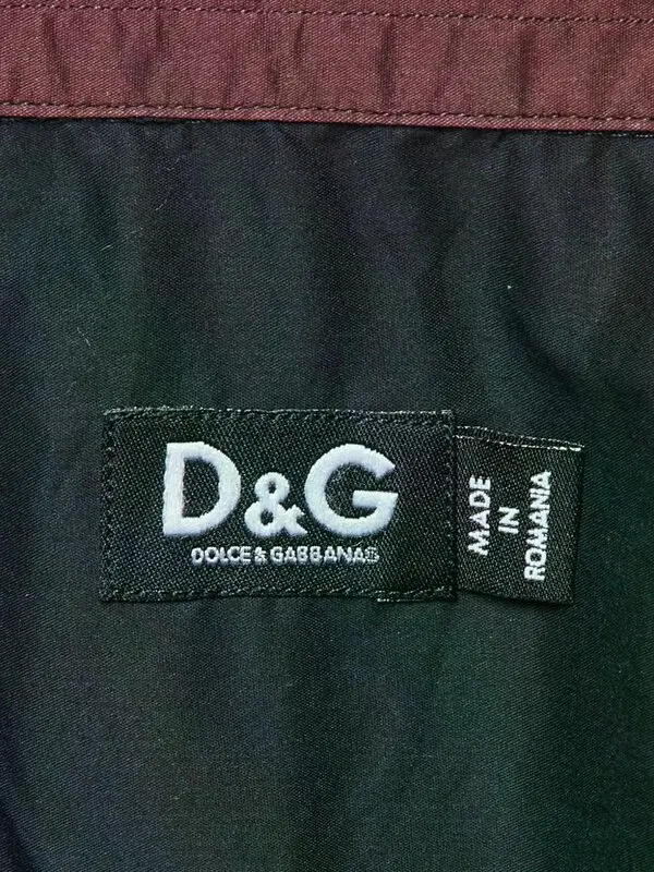Dolce & Gabbana Embroidered Logo Slim-fit Shirt