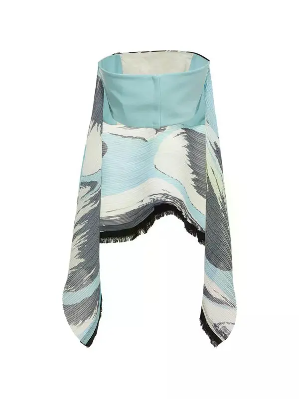 Solace London Svana Pleated-texture Corset Top