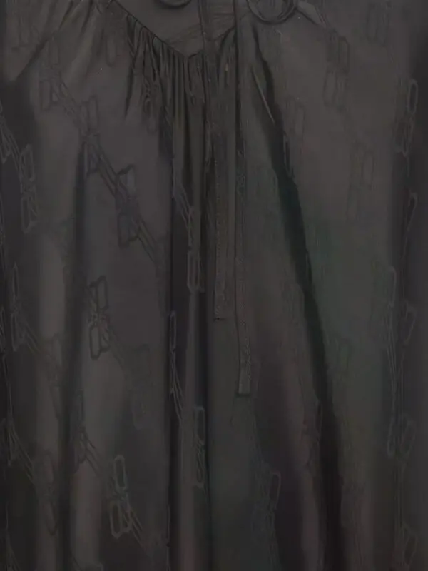 Balenciaga Flou Monogram-jacquard Maxi Dress