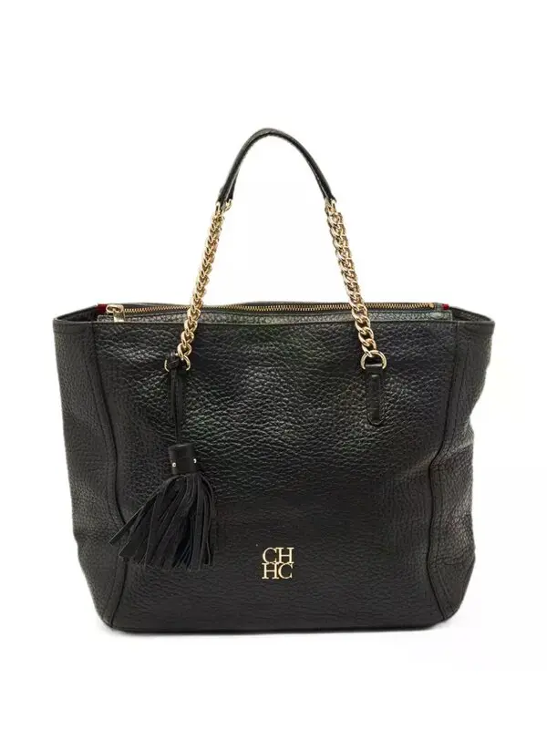 Carolina Herrera Tassel-detail Tote Bag - Black