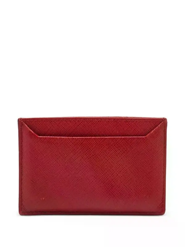Prada Saffiano Lux Logo Card Case