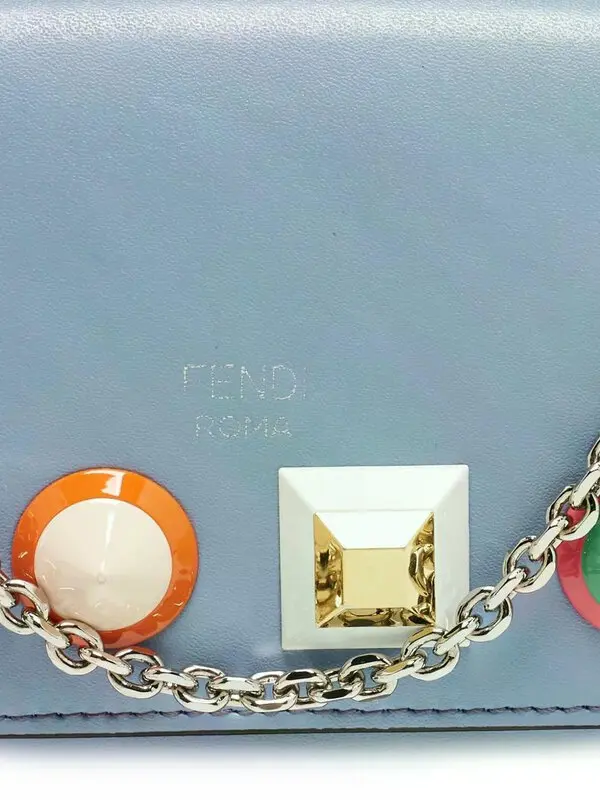 Fendi Leather Chain Wallet