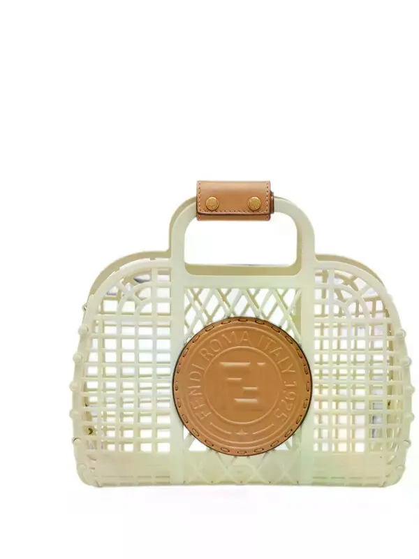Fendi Basket Logo-stamp Tote Bag - Neutrals