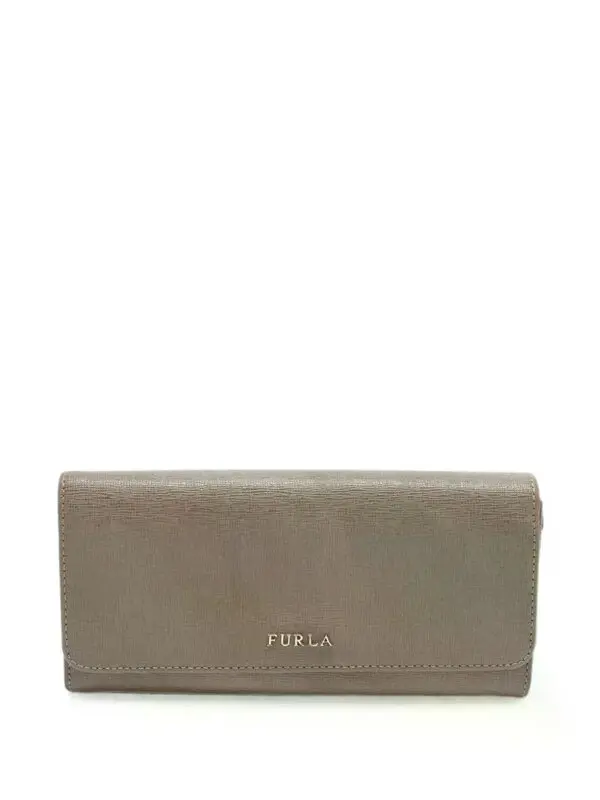 Furla Logo-lettering Continental Wallet - Brown