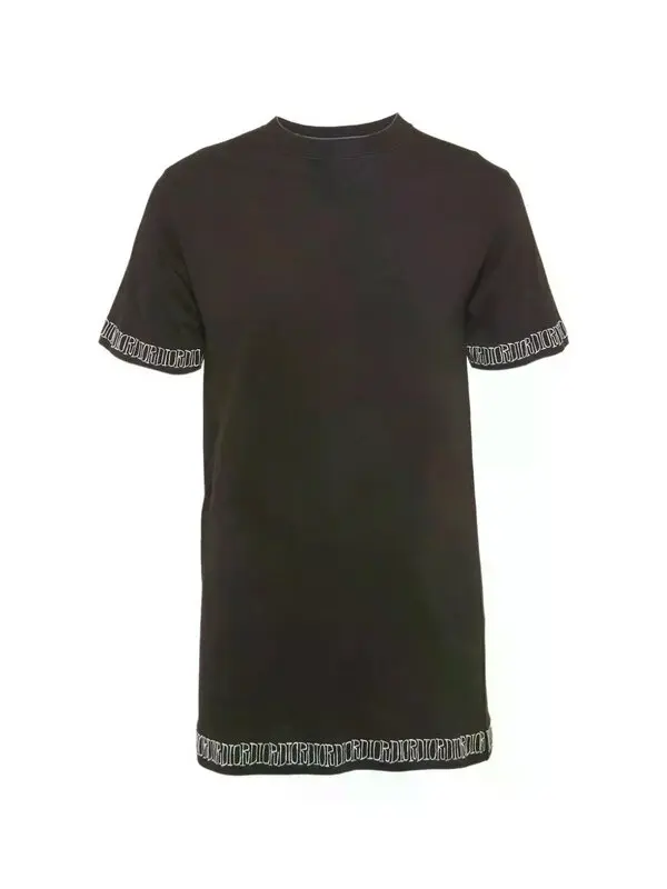 Dior Embroidered Jersey T-shirt - Brown
