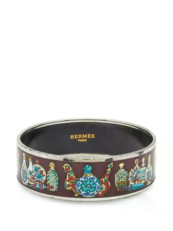Hermès Bottle-print Bracelet - Silver