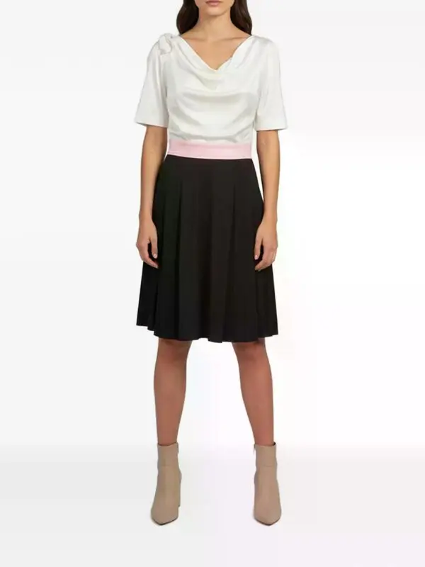 LOUIS VUITTON Bow-detail Cowl-neck Mini Dress