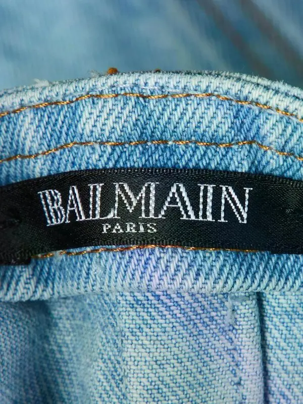 Balmain Paneled Zip-up Corset