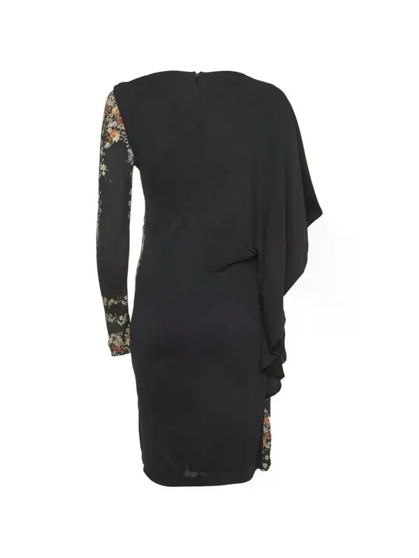 Roberto Cavalli Class Animal-print Draped Midi Dress
