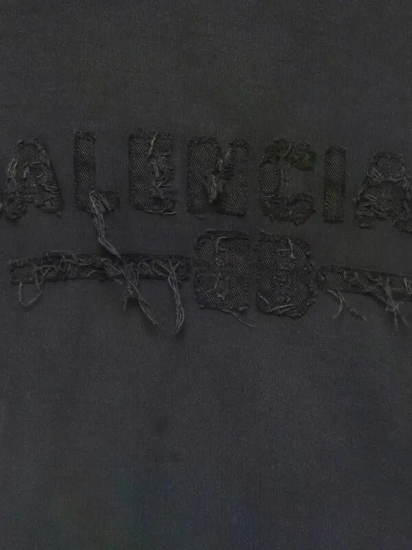 Balenciaga Distressed-logo T-shirt