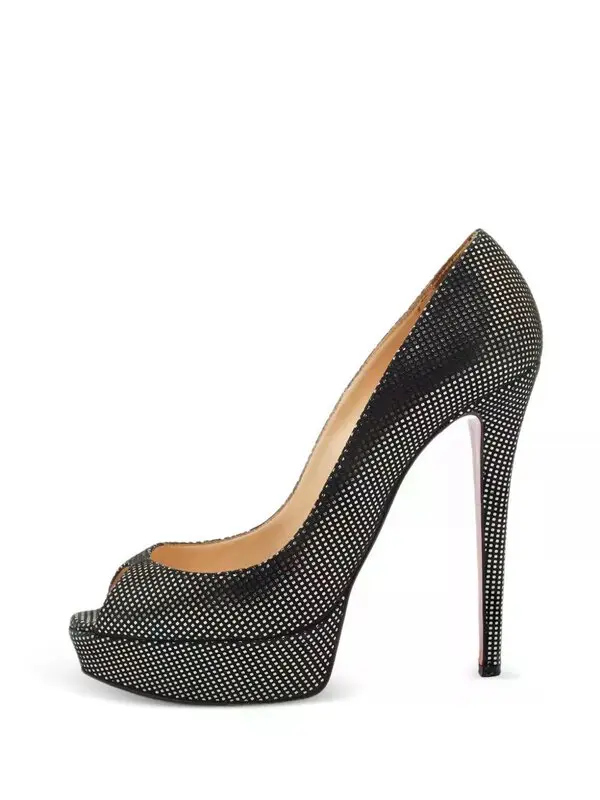 CHRISTIAN LOUBOUTIN Lady Peep Platform Pumps - Black