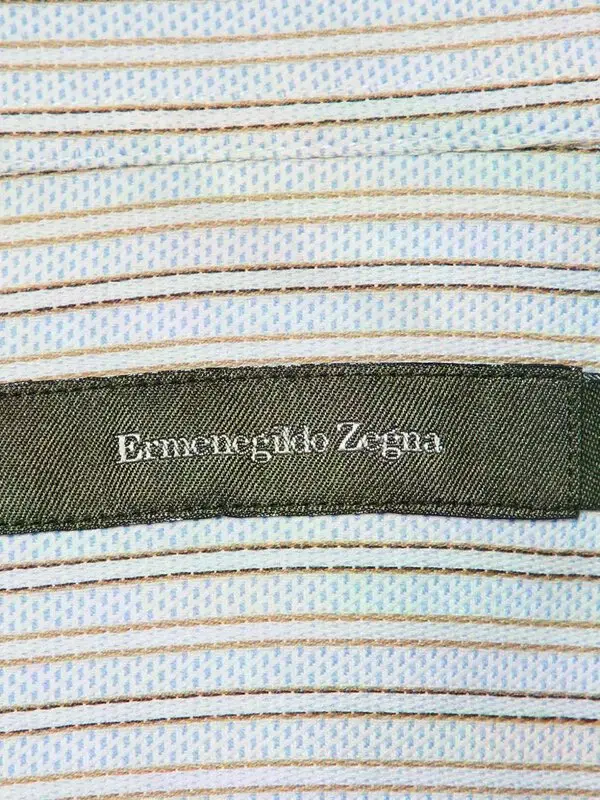 Ermenegildo Zegna Striped Long-sleeve Shirt