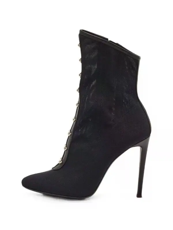 GIUSEPPE ZANOTTI Janice Mesh-panel Ankle Boots