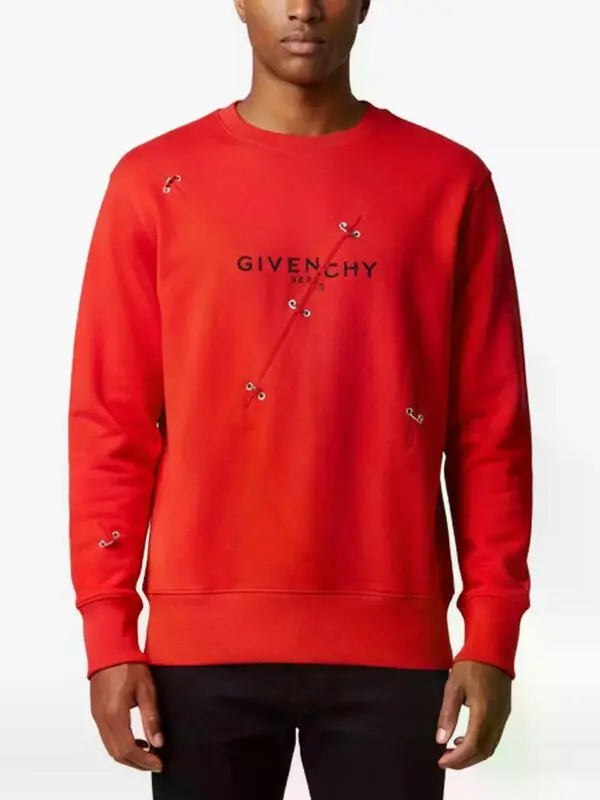Givenchy Trompe L'oeil-ring Hoodie - Red