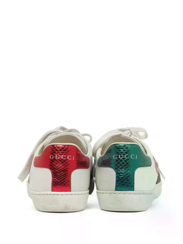 Gucci Ace Web Heart Low-top Sneakers