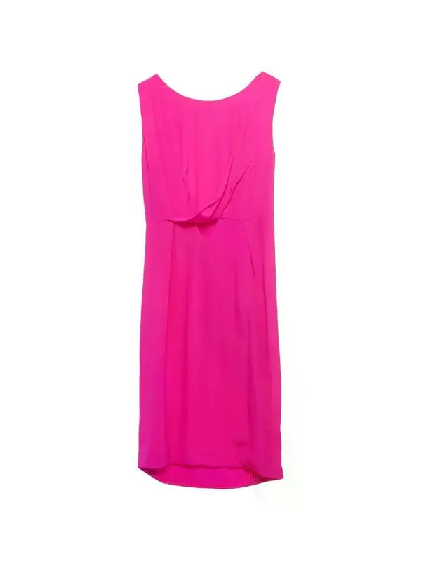 Versace Back Keyhole Silk Midi Dress