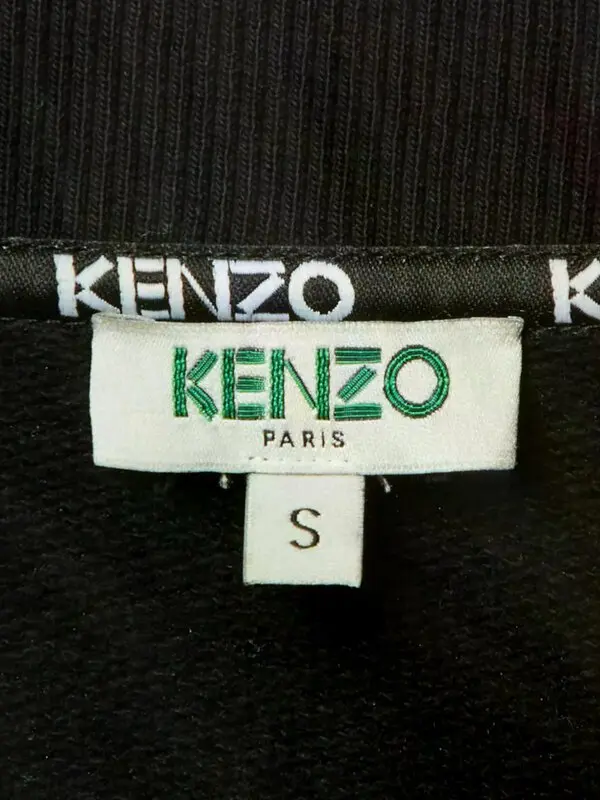Kenzo Logo-appliqué V-neck Sweatshirt