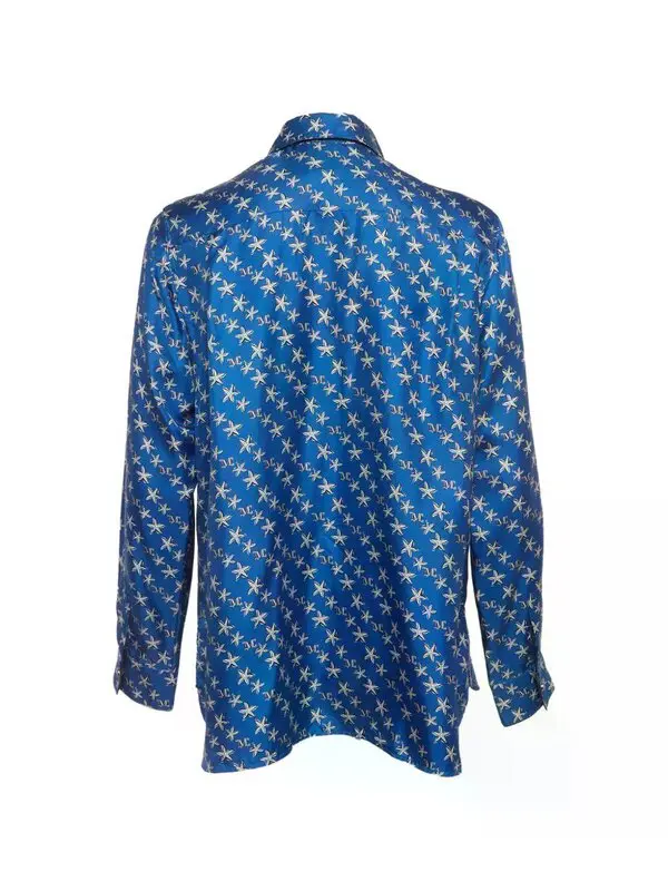 Max Mara Starfish-print Silk Shirt