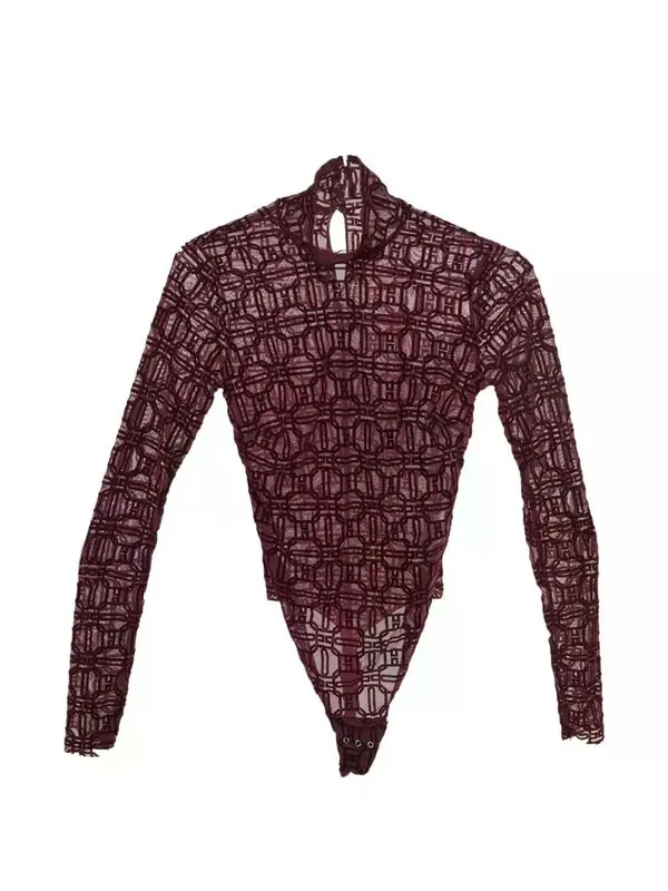 Elisabetta Franchi Monogram-pattern Bodysuit