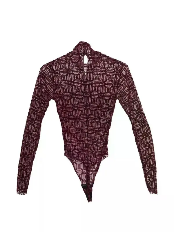 Elisabetta Franchi Monogram-pattern Bodysuit