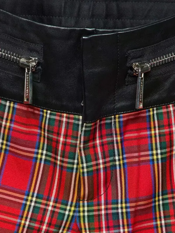 Dsquared2 Paneled Tartan Jeans